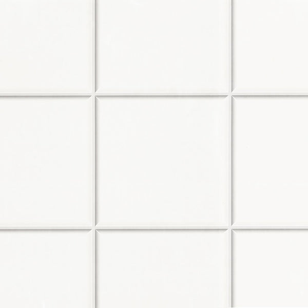 White Tile Contact Paper Wallpaper | Astek Home