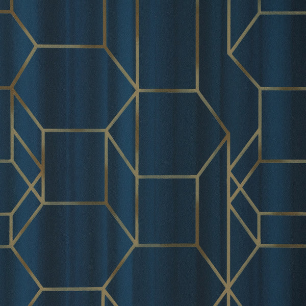 Wire Form Wallpaper - Blue | Astek Home