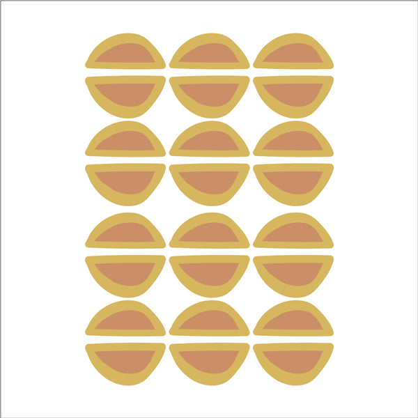 Half Circle Wall Decal - Yellow | Astek Home