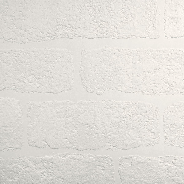 Lincolnshire Brick Paintable Embossed Wallpaper | Astek Home